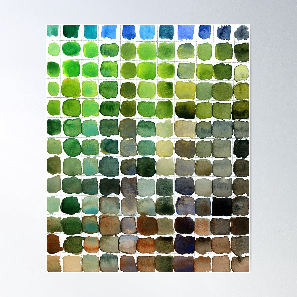 Green Study Poster Wall Art, Modern Wall Decor For Living Room Bedroom ...