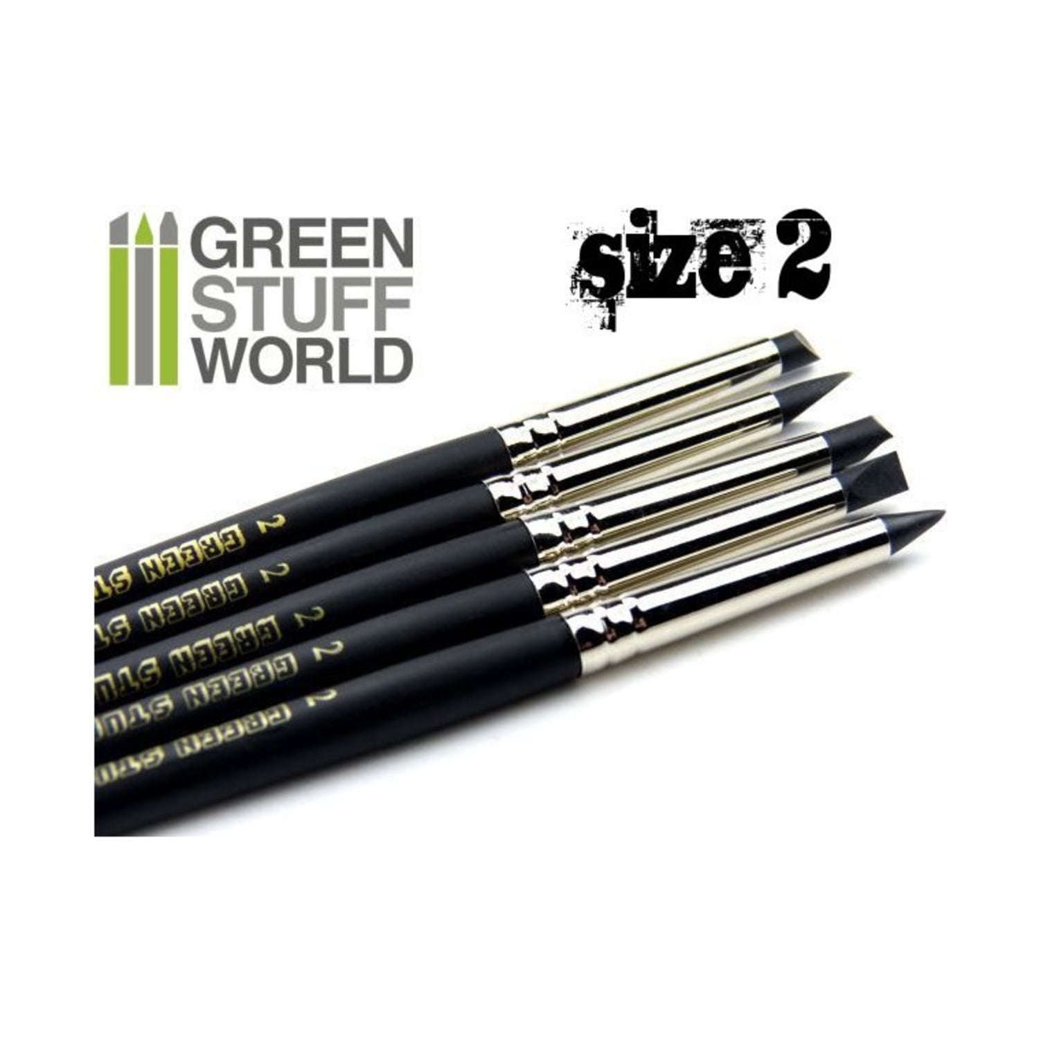 Green Stuff World Colour Shapers Brush Set - Black, Firm #2 New ...