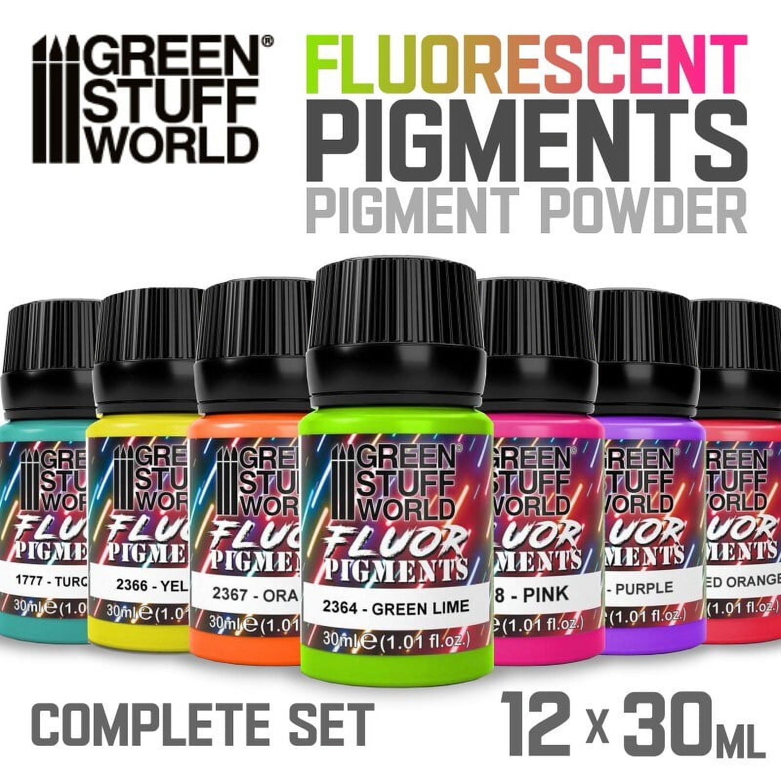 Green Stuff World: Fluor Pigments - 12 x 30ml - Fluorescent Neon ...