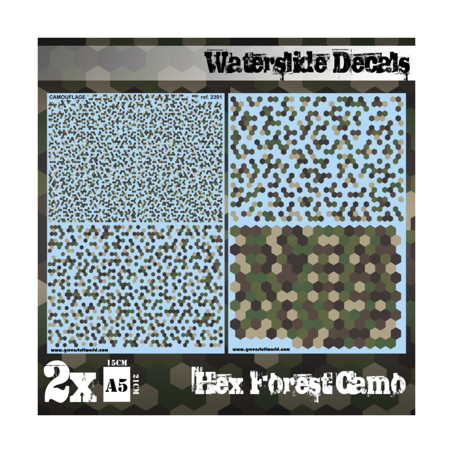 Green Stuff World Hex Forest Camo New - Walmart.com