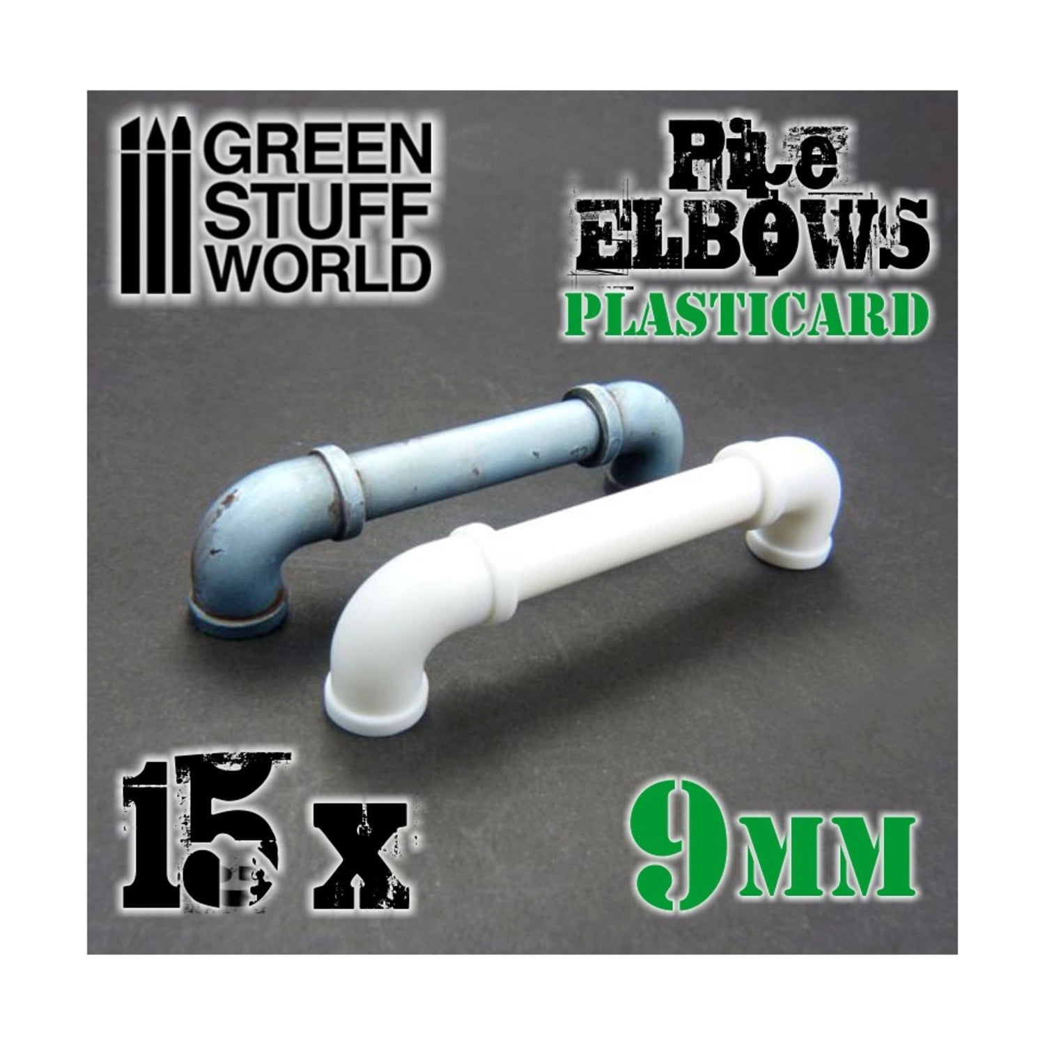 Green Stuff World Plasticard/Polystyrene Pipe Elbows - 9mm New ...
