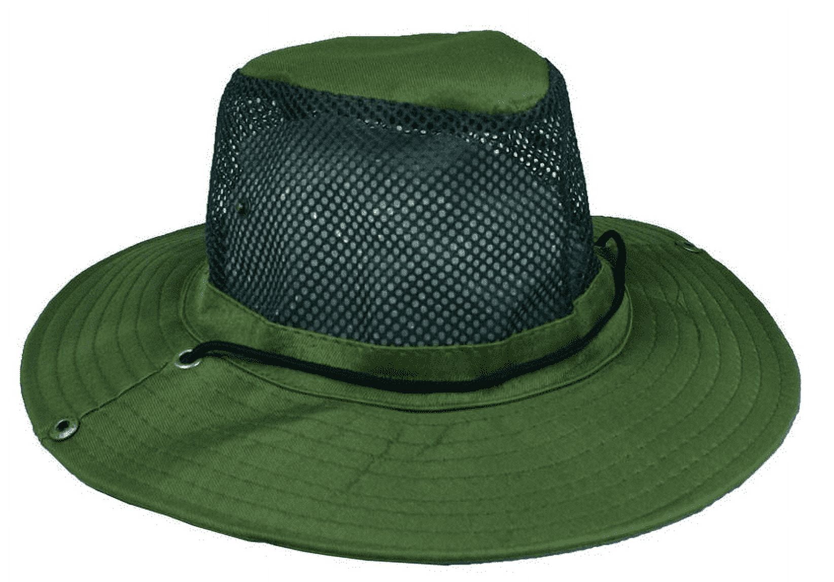 Green Summer HAT BEACH FISHING HUNTING Hiking VENTED MESH - Walmart.com
