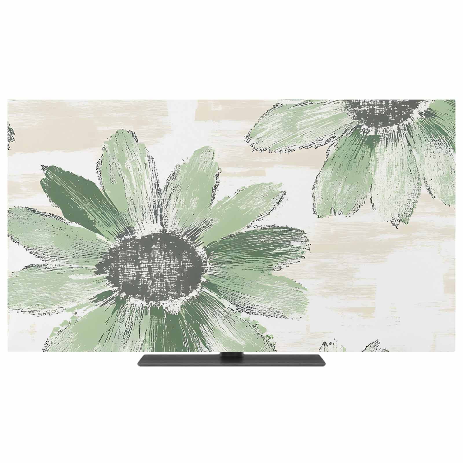 Green Sunflower TV Dust Cover,Stretchable TV Screen Desktop Computer ...