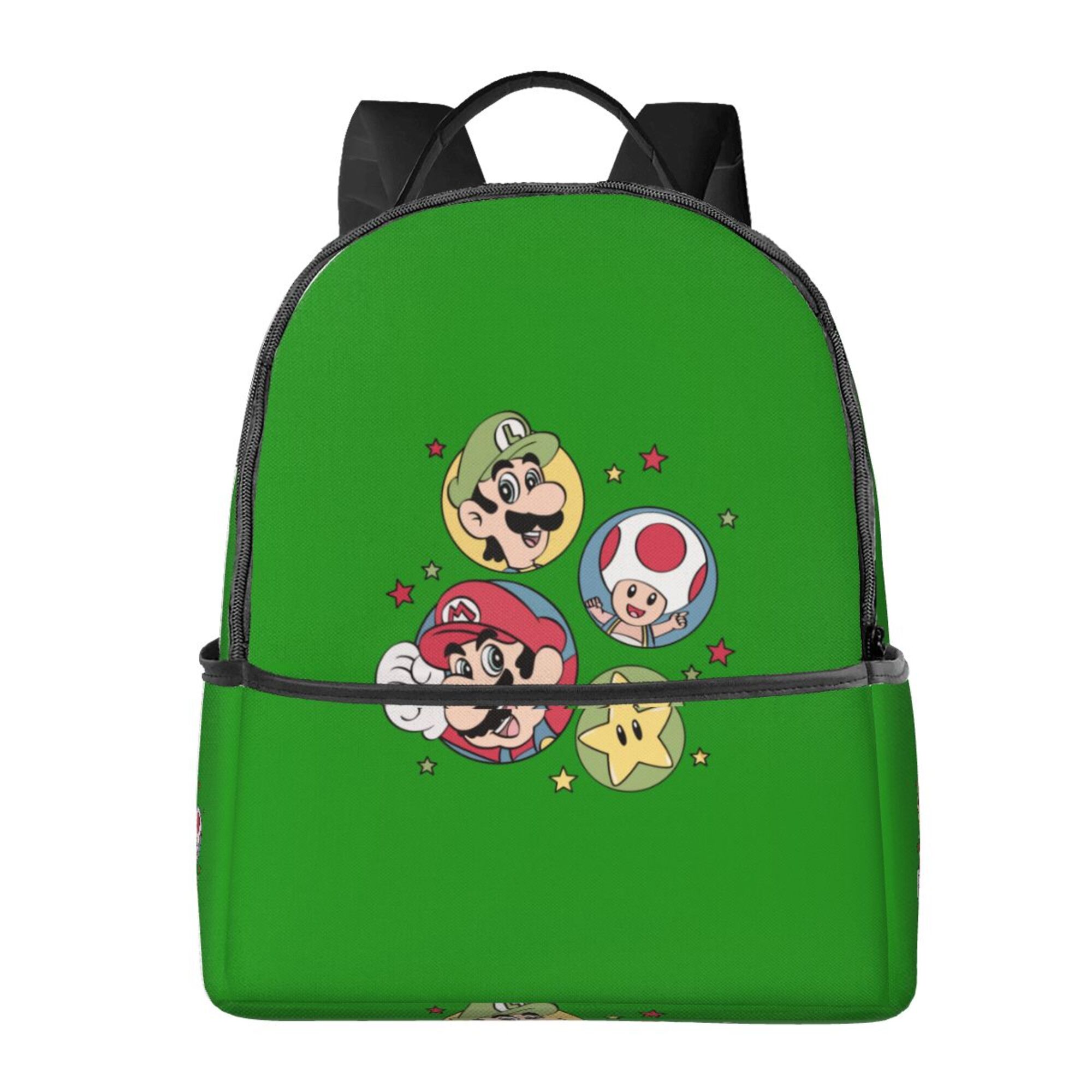 Green Mari-o Luigi Backpack Stylish Lightweight Travel Backpack for ...