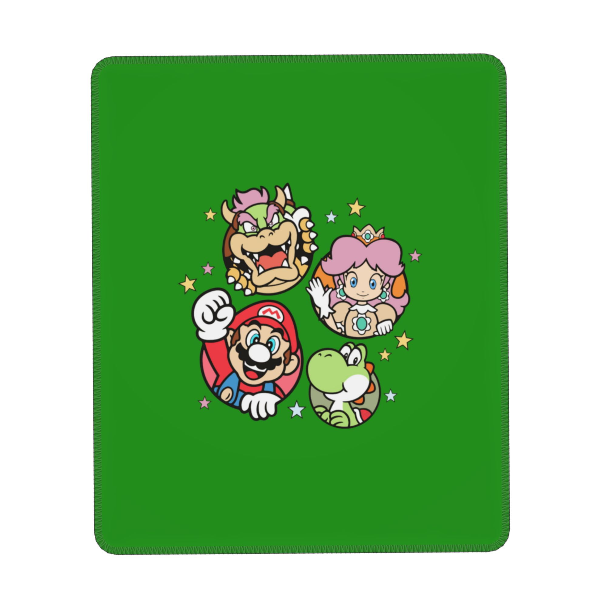 Green Super Mario Rubber Lock Edge Mouse Pad (Vertical) Office Game ...