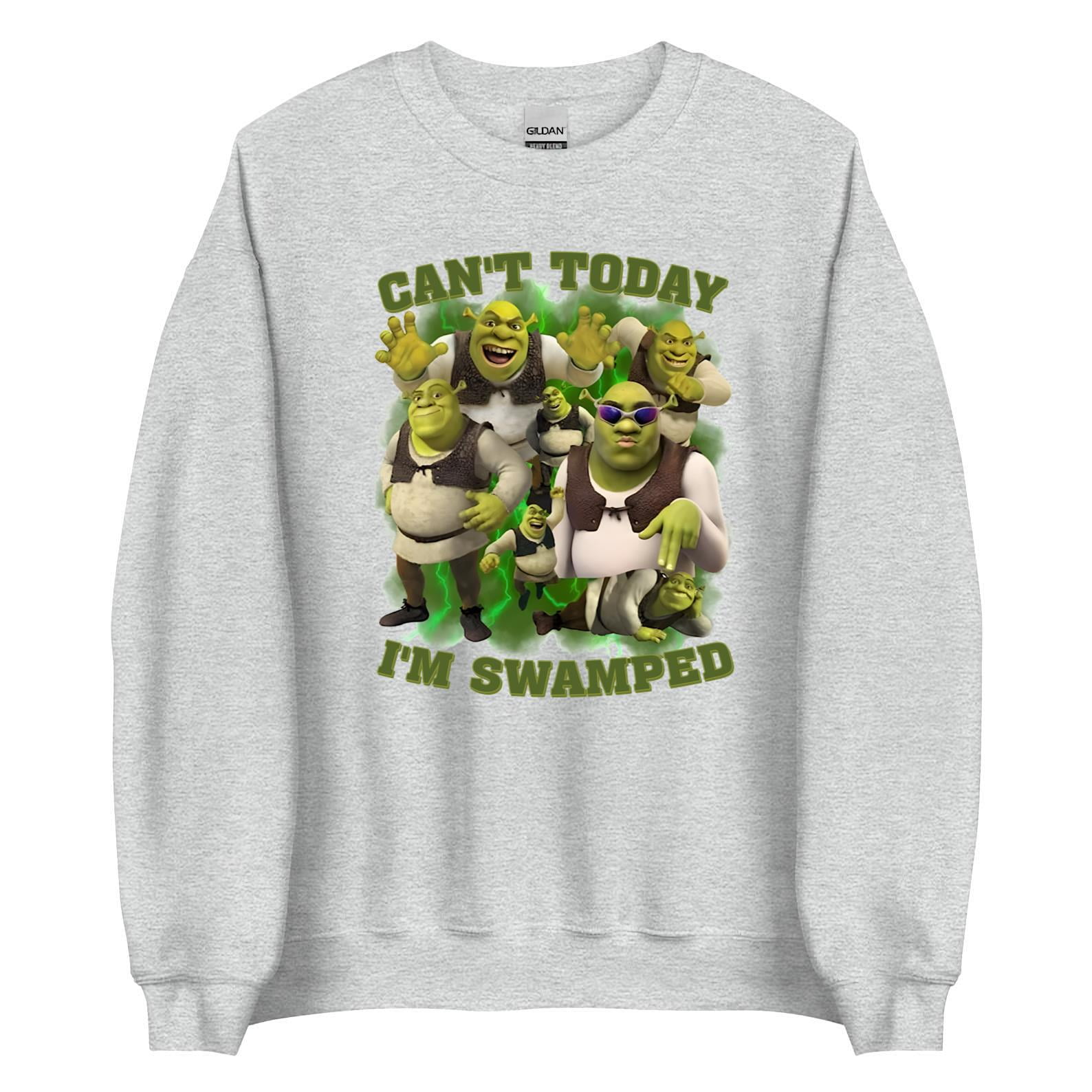 Green Swamp Day Mood Shirt, Grumpy Swamp Creature Parody Graphic Shirt ...