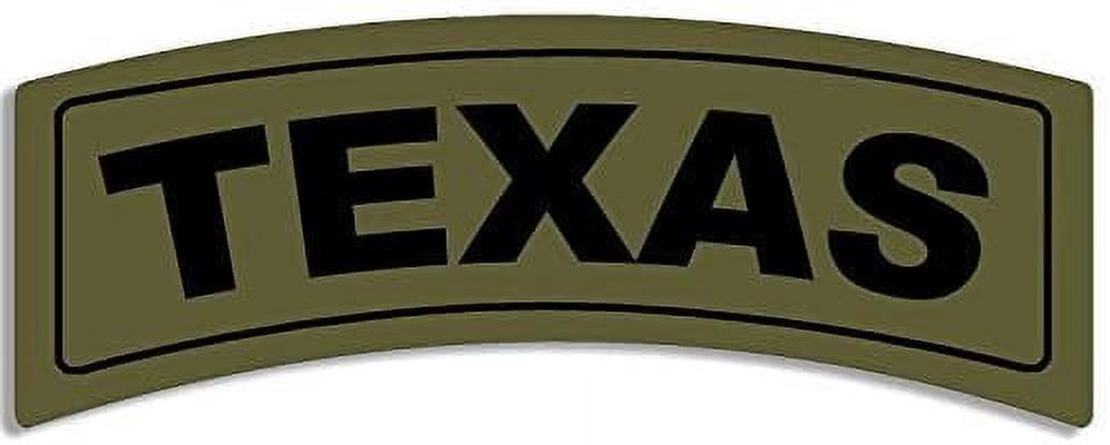 Green TEXAS Tab Shaped 3M Reflective sticker| gun military Texan ...