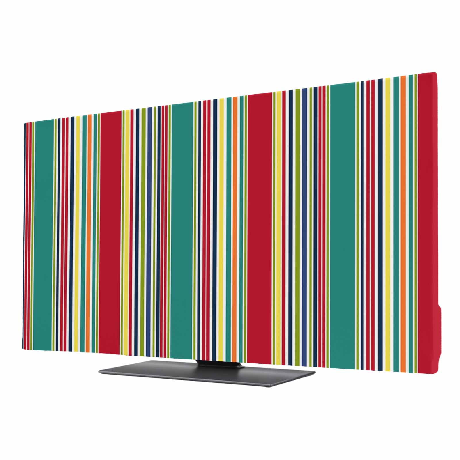 Green and TV Dust Cover 75 Inch, Red Colorful Texture Computer Monitor ...