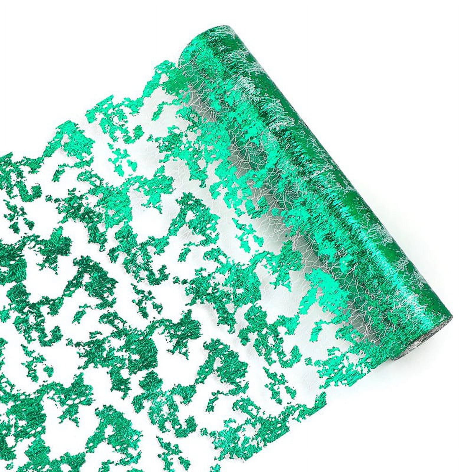 Green Table Runner Glitter Metallic Thin Mesh Table Runner Sparkly ...