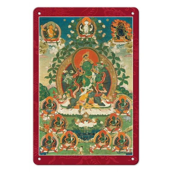 Green Tara Savior from the Eight Dangers - Buddhist Deity - Vintage ...