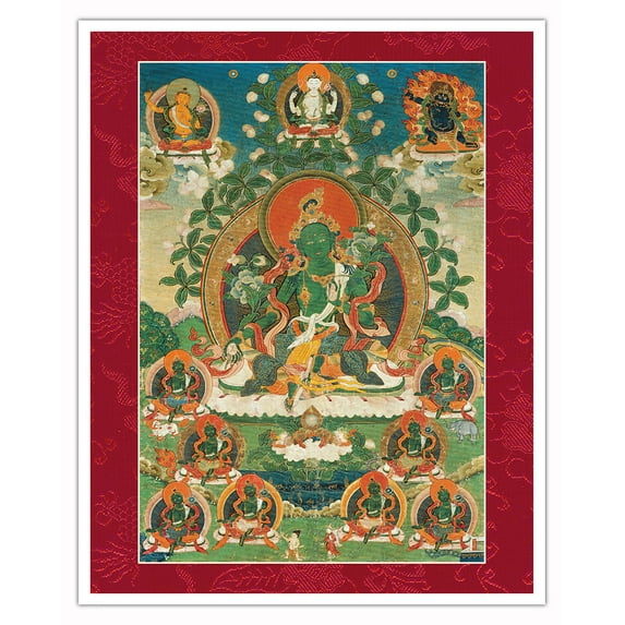 Green Tara Savior from the Eight Dangers - Buddhist Deity - Vintage ...