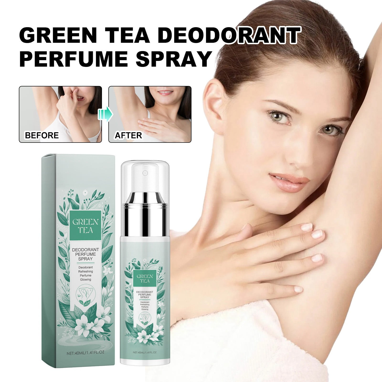 Green Tea Armpit Spray To Reduce Armpit Odor Sports Sweat Odor ...