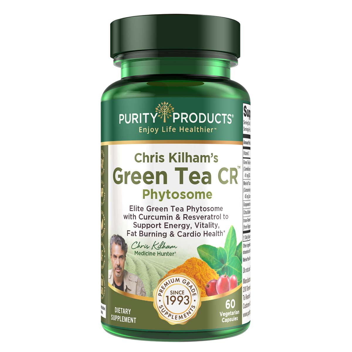 Purity Products Green Tea CR - Phytosome Tech, Weight Loss Support, 60 ...