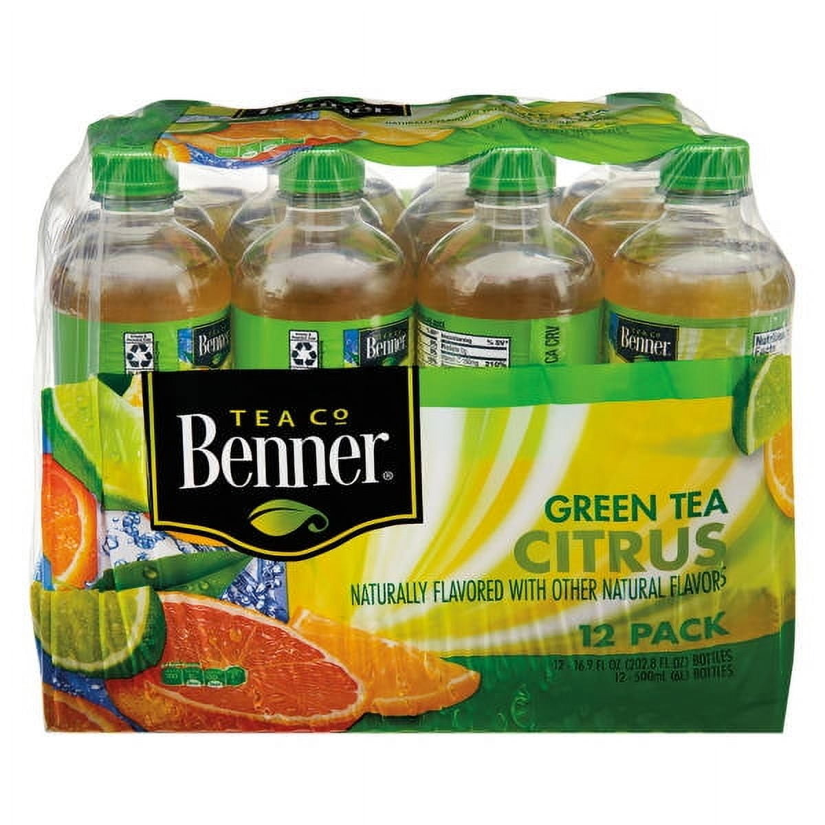 Benner Green Tea Citrus Iced Tea - 12 pack, 16.9 fl oz - Pack of 2 ...