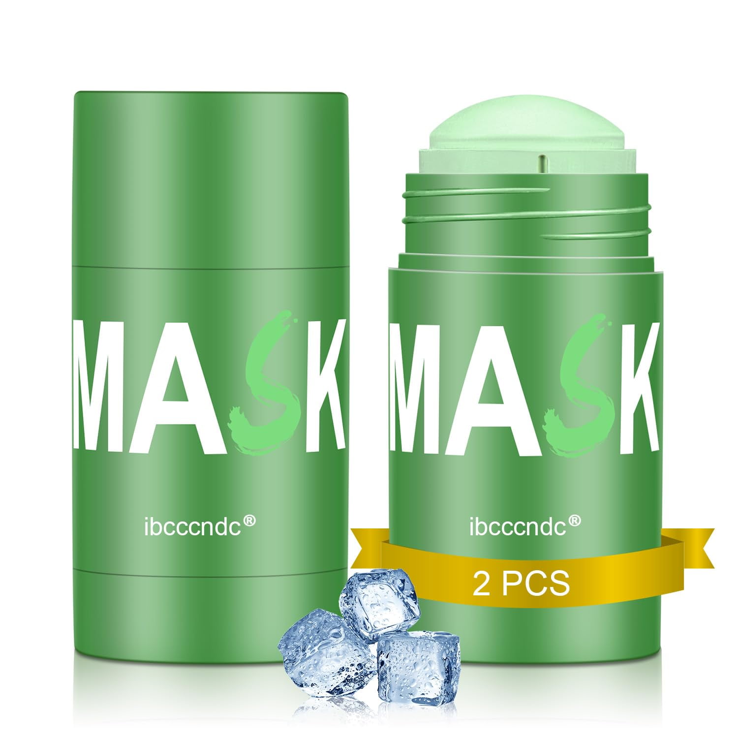 Green Tea Face Mask Stick for Face, Blackhead Remover with Green Tea ...