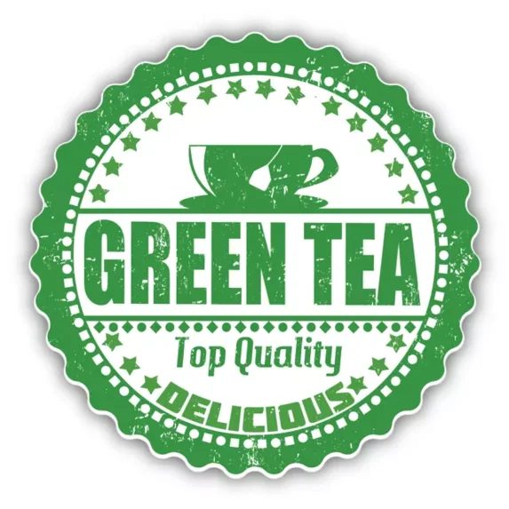 Green Tea Grunge Sticker Phone Decal Water Bottle Stickers Car Decals ...
