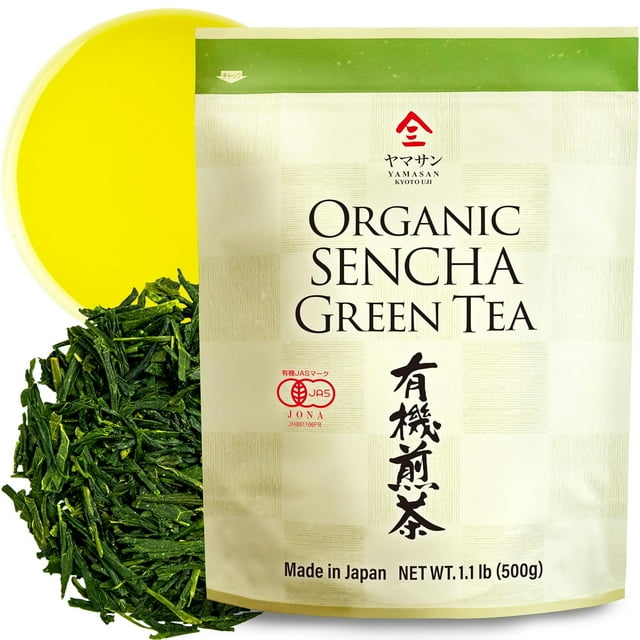 Green Tea Loose Leaf Sencha Bulk, Jas Certified Organic, Japan, 500G Bag【 】 - Walmart.com