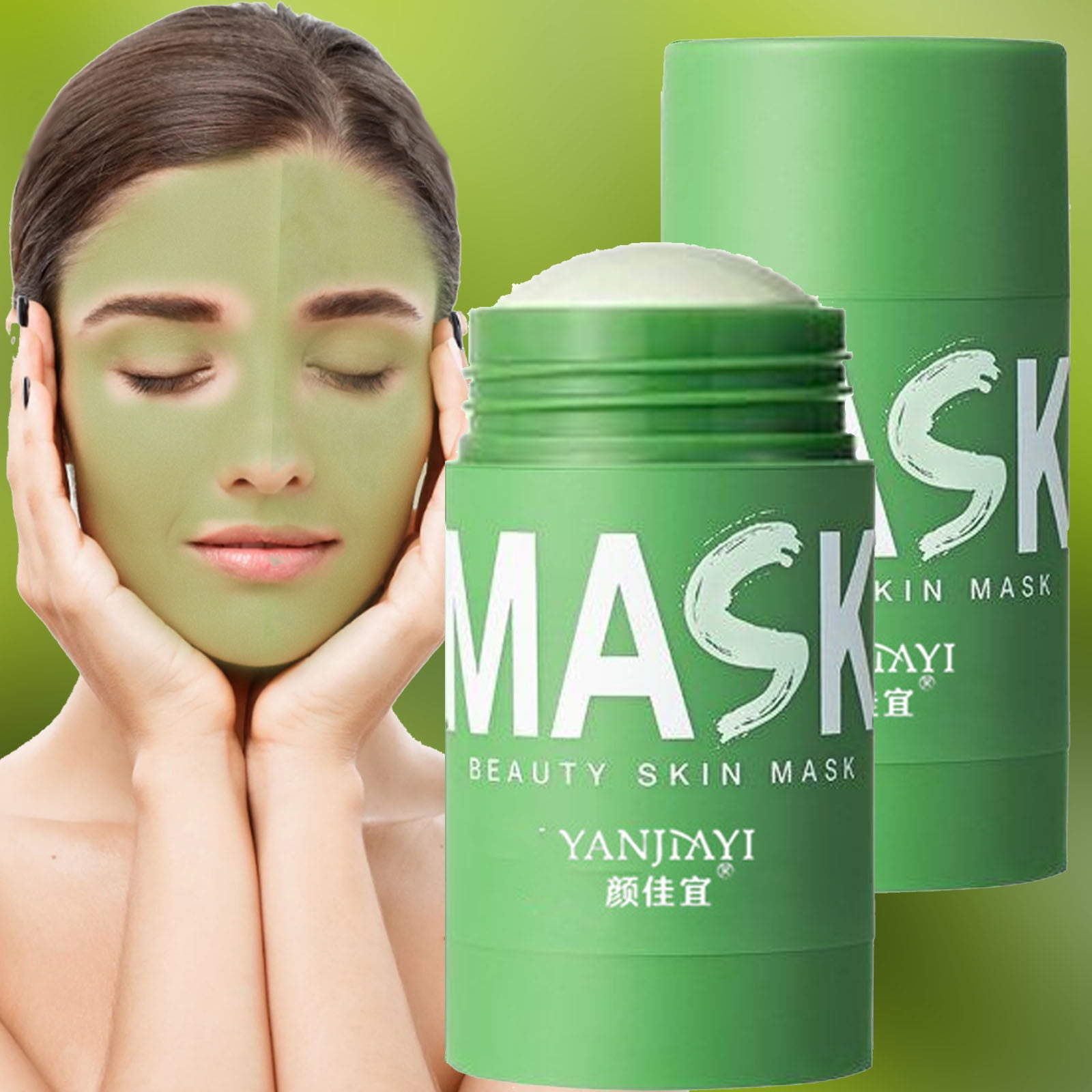 Green Tea Mask Stick for Face, Blackhead Remover with Green Tea Extract ...