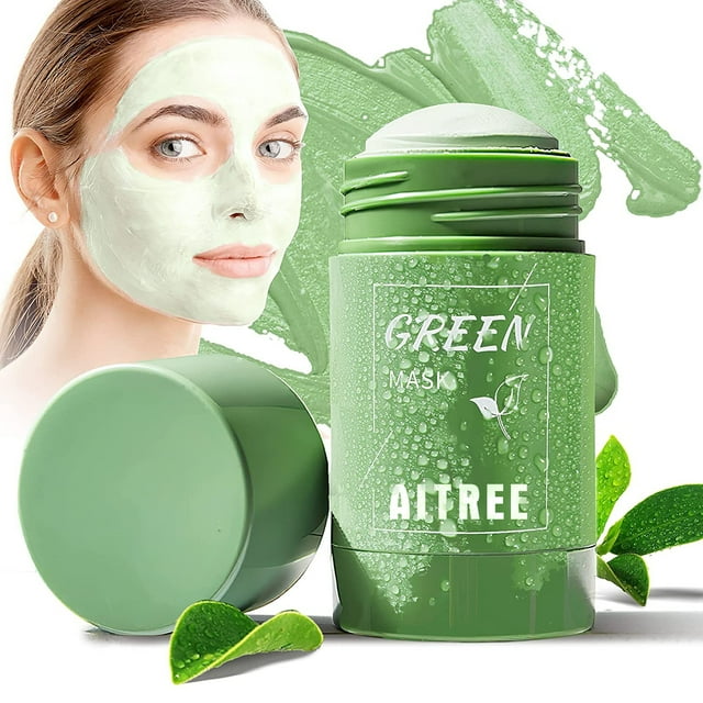 AITREE Natural Green Tea Mask Stick for Face, Deep Cleanse, Moisturizes ...