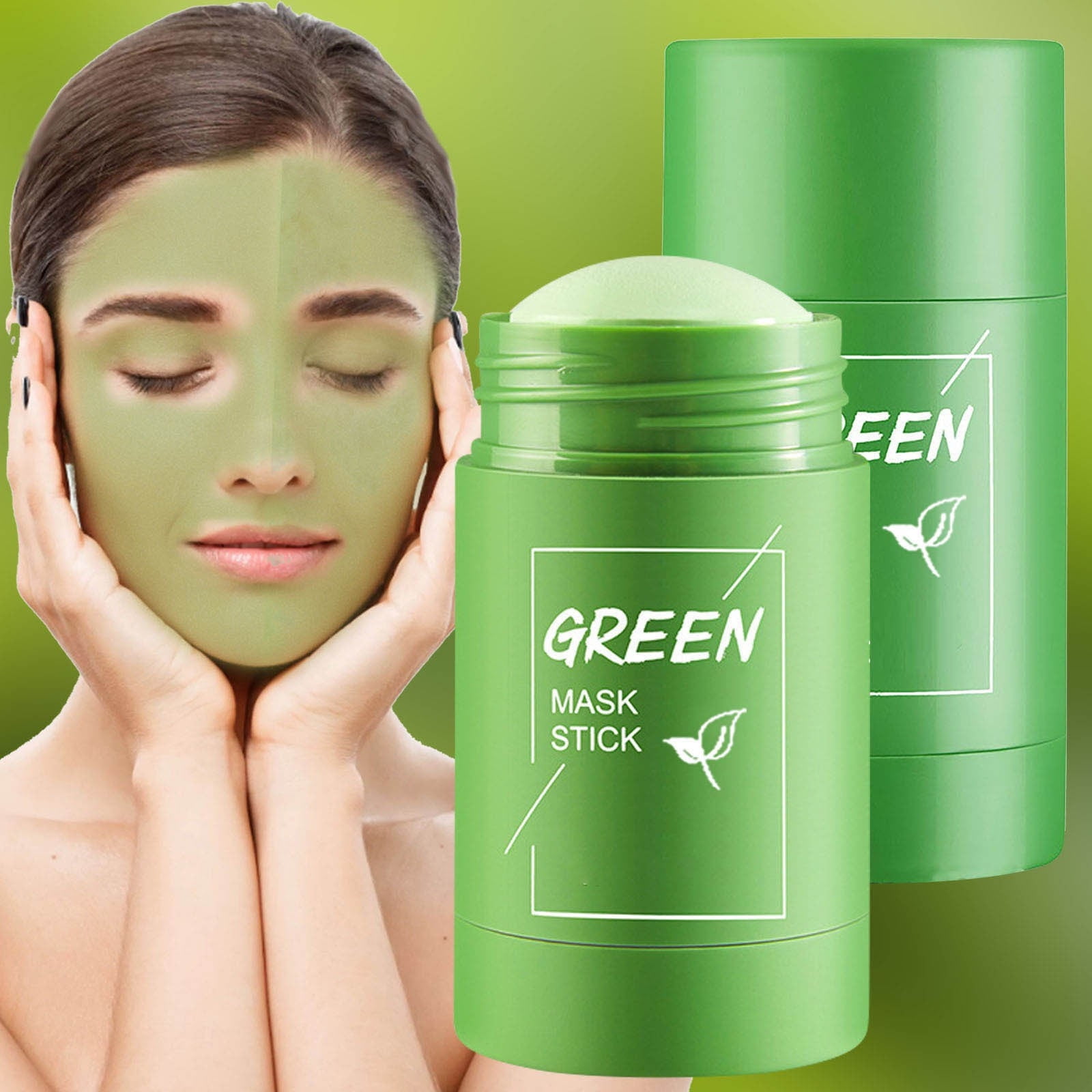 Green Tea Mask Stick Poreless Facial Mask Peel Off Cleanse Mask Stick ...
