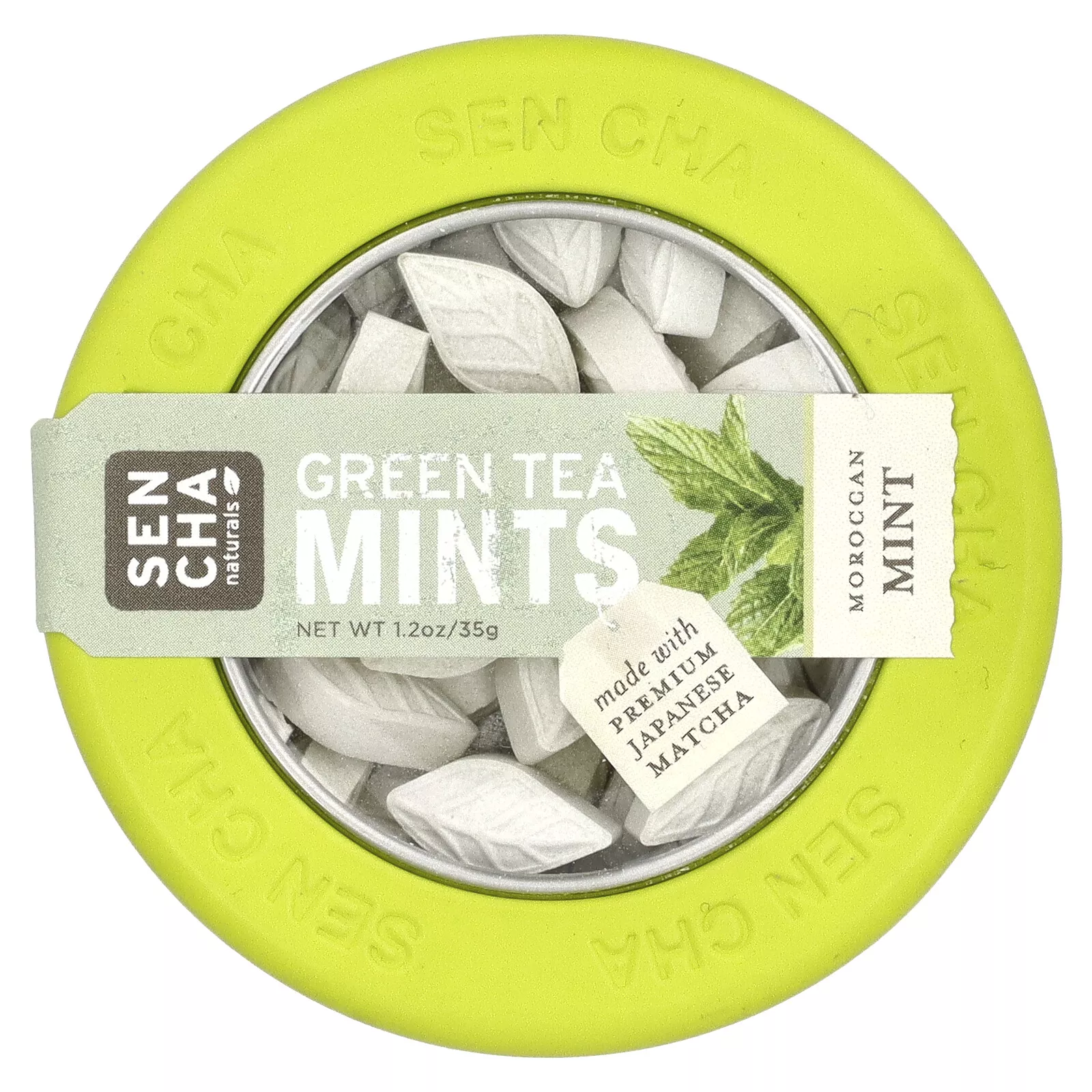 Green Tea Mints, Moroccan Mint, 1.2 oz (35 g) – Refreshing, Natural ...