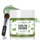 Organic Green Tea & Matcha Mud Mask - Deep Cleansing, Pore Minimizing ...
