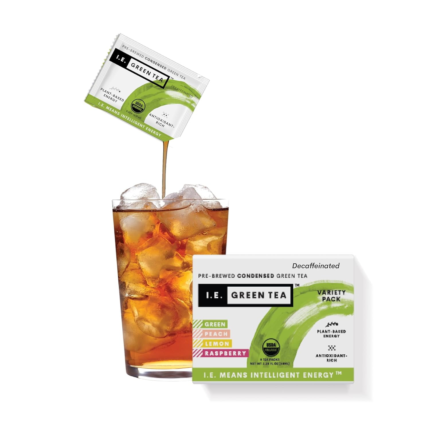 Green Tea Natural Green Tea Flavor Variety Pack, Deaffeinated — Pure ...