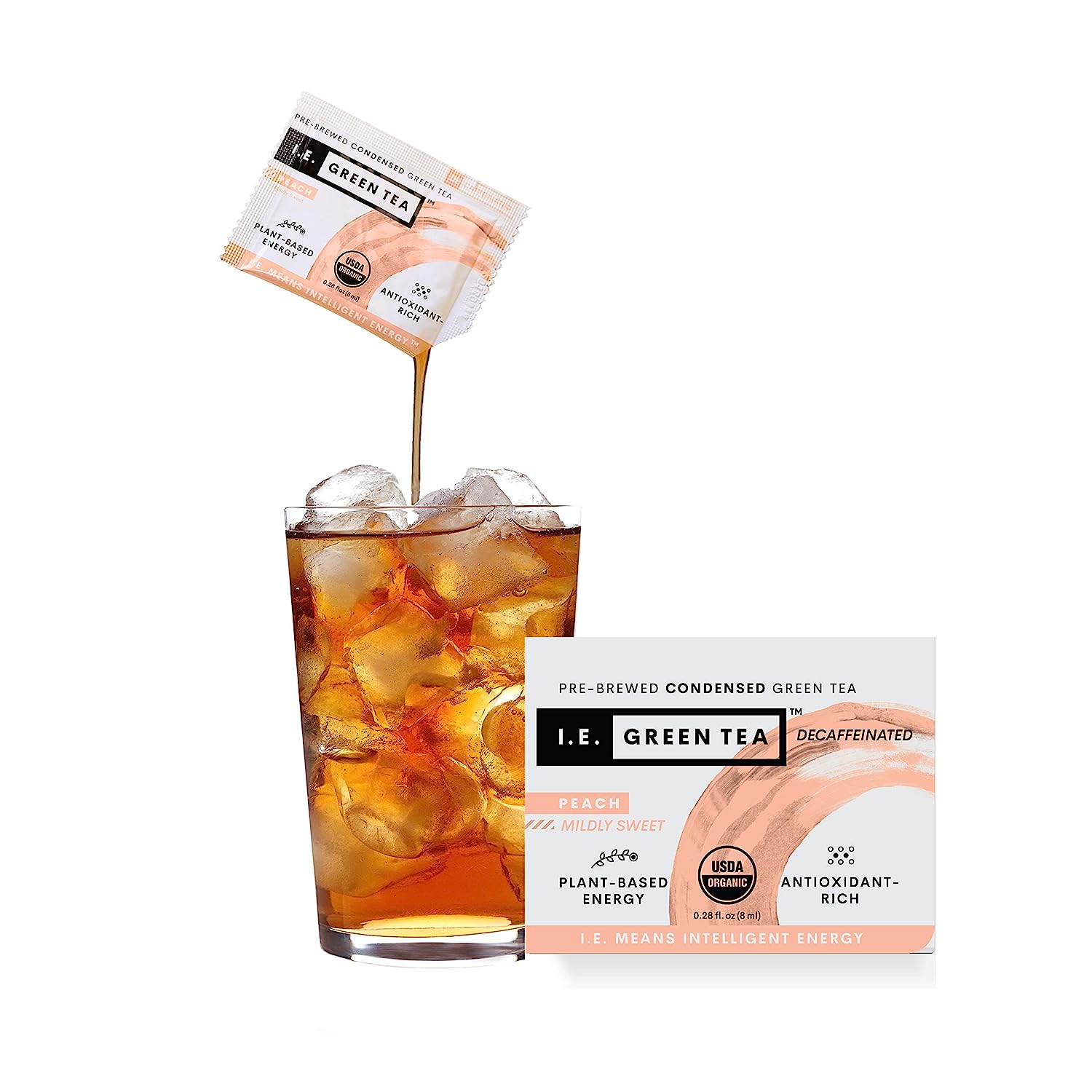 Green Tea Natural Peach Flavor Green Tea, Decaffeinated — Pure ...