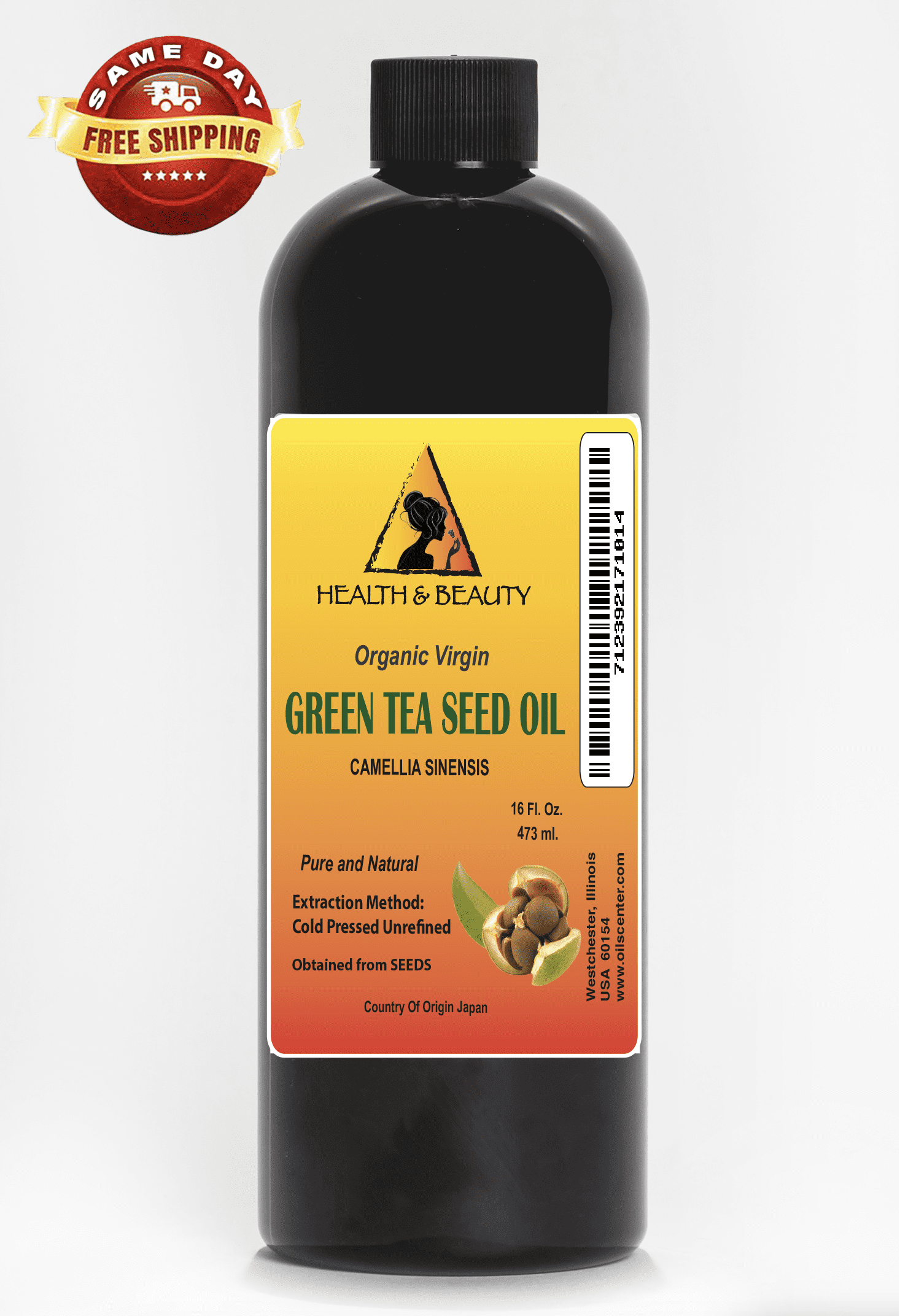 Green Tea Seed Oil Unrefined Organic Cold Pressed Virgin Natural Raw ...