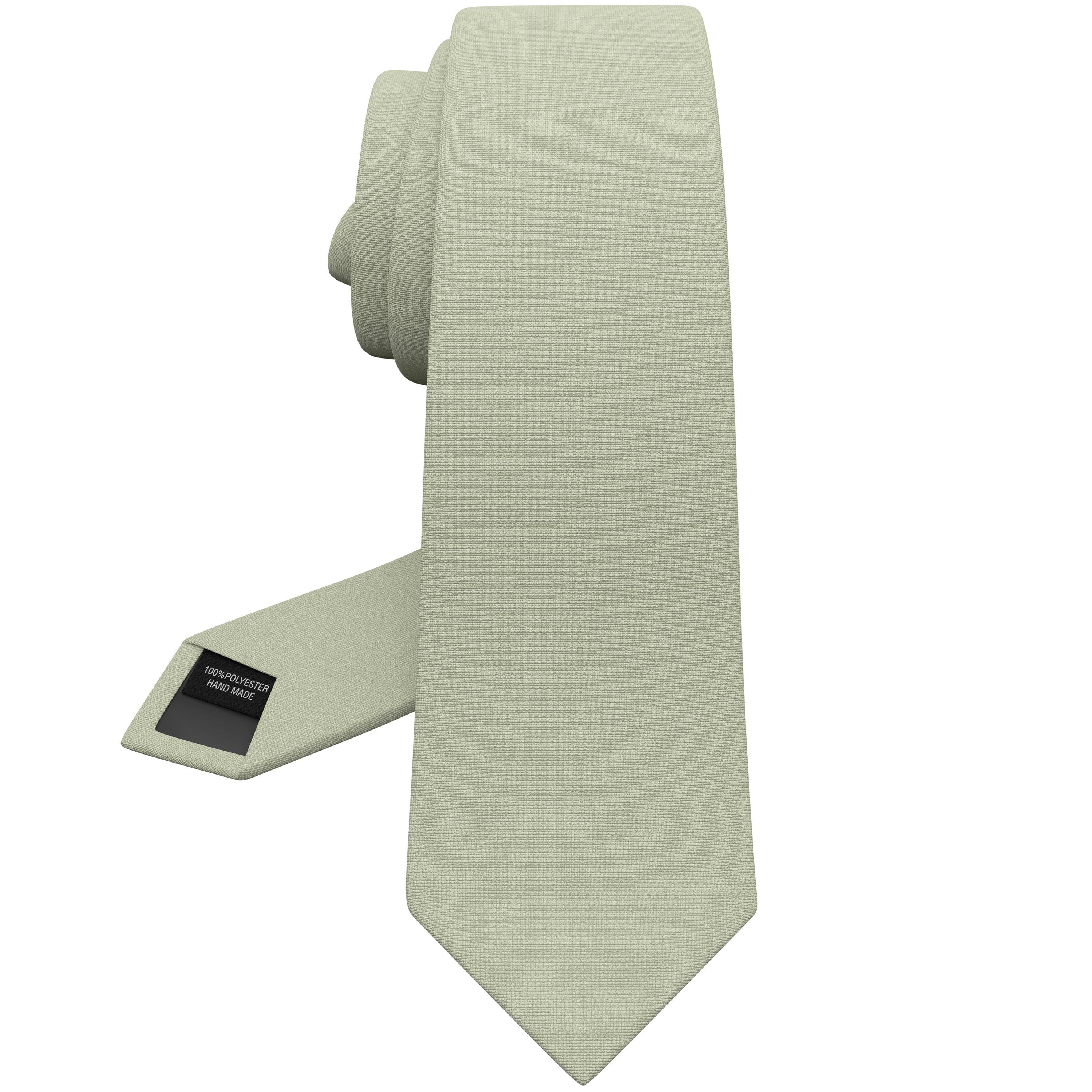 Green Tea Tie Premium Mens Slim Gabardine Matt Green Mint Skinny ...