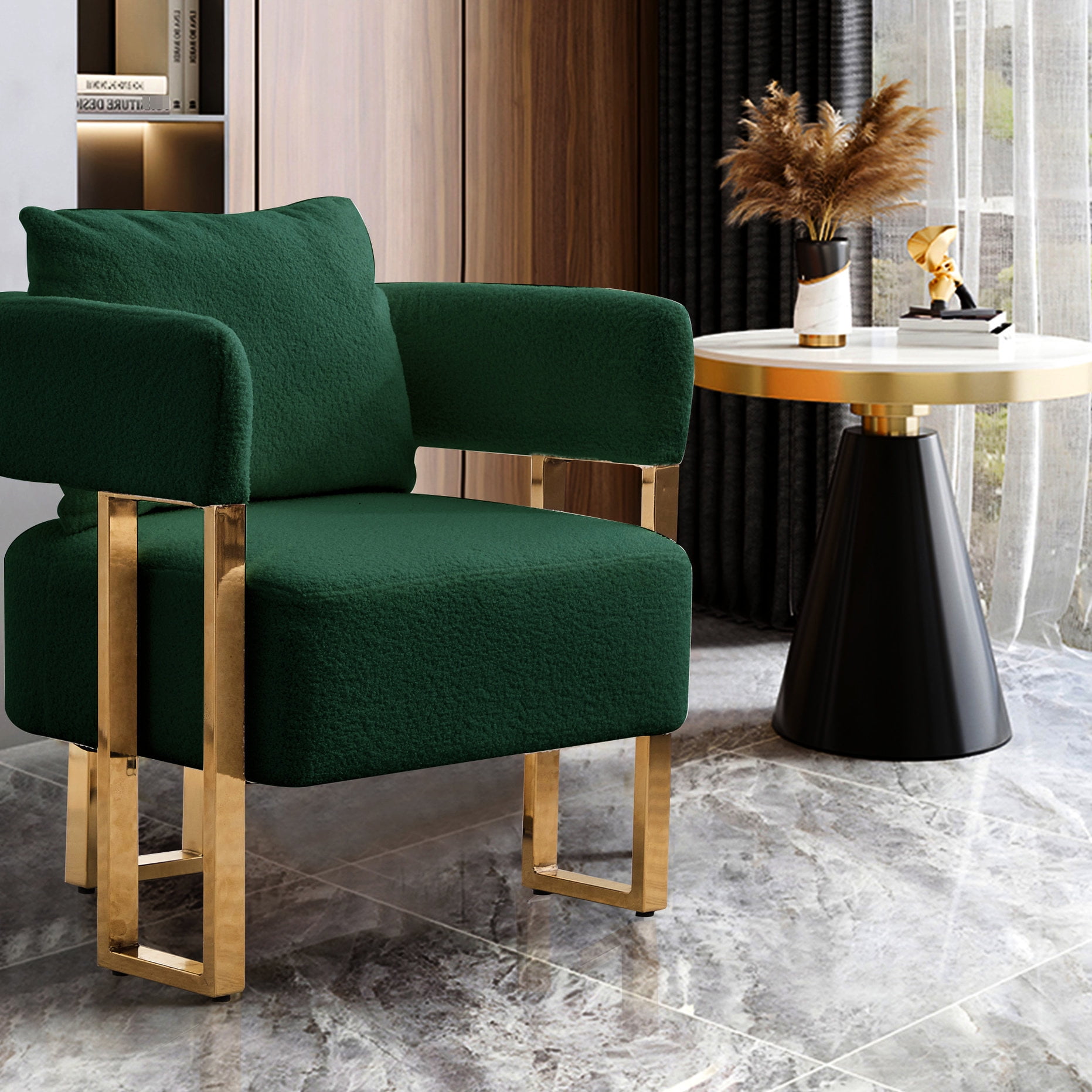 Green Teddy Chair for Indoor Spaces | Ideal for Dressing Area and ...