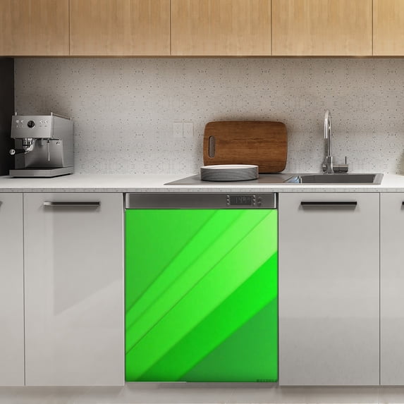 Green Texture Background Dishwasher Magnet Cover Decorative Sticker for ...