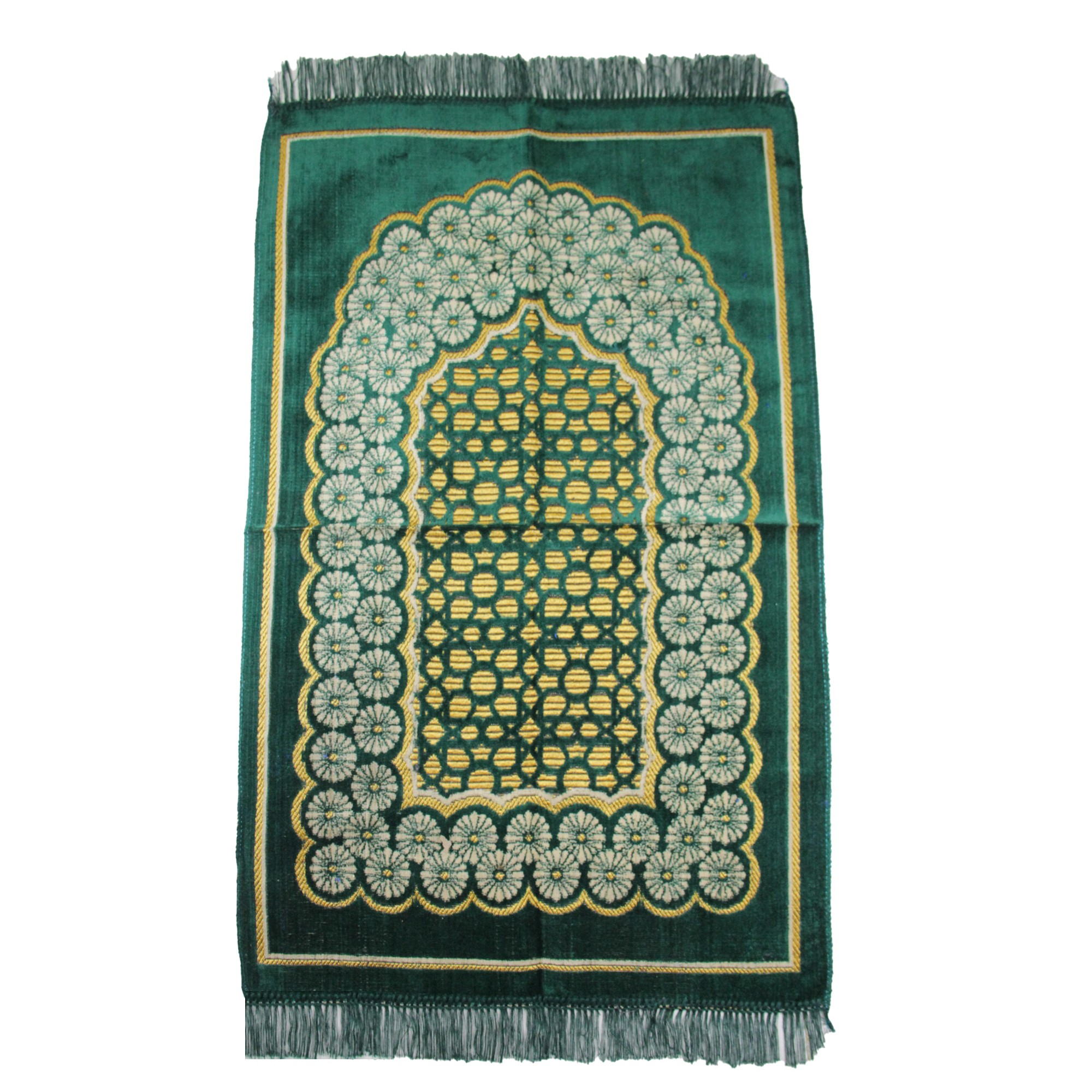 Green Thin Turkish Soft Prayer Mat Sajada Janamaz Meditation Rug ...