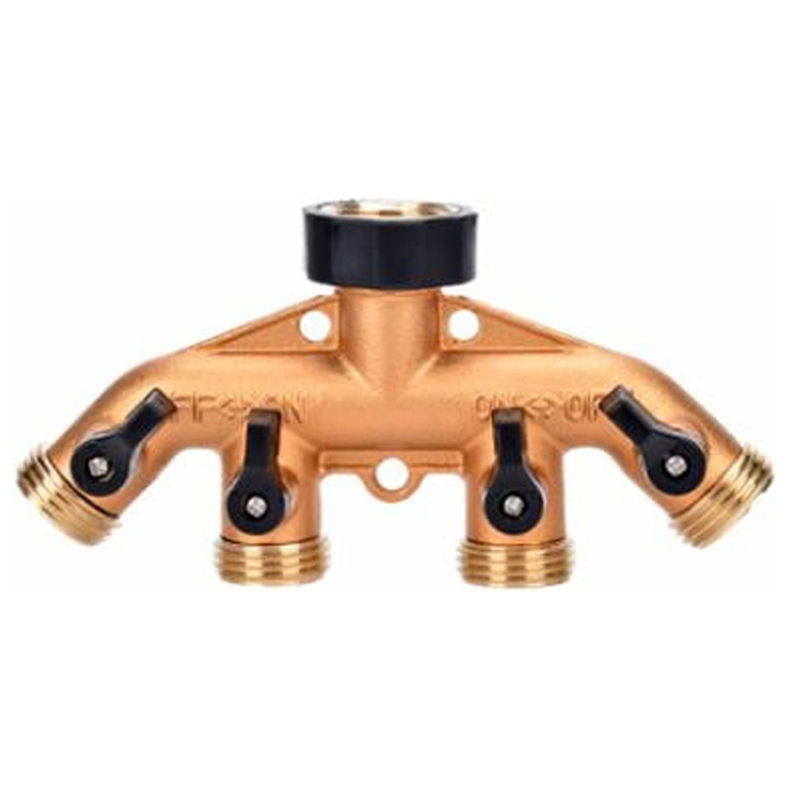 Green Thumb 30002 4-Way Brass Manifold - Quantity 6 - Walmart.com