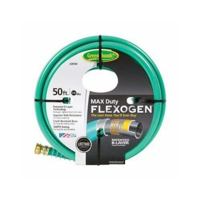 Green Thumb, 5/8 x 50', Max Duty, Flexogen Hose - Walmart.com