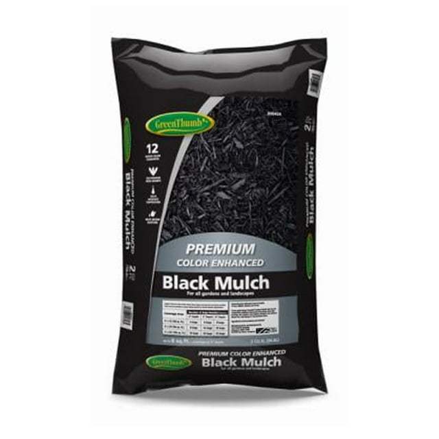 Green Thumb 52055469 Colored Mulch, Black 2-Cu. Ft. - Quantity 70 ...