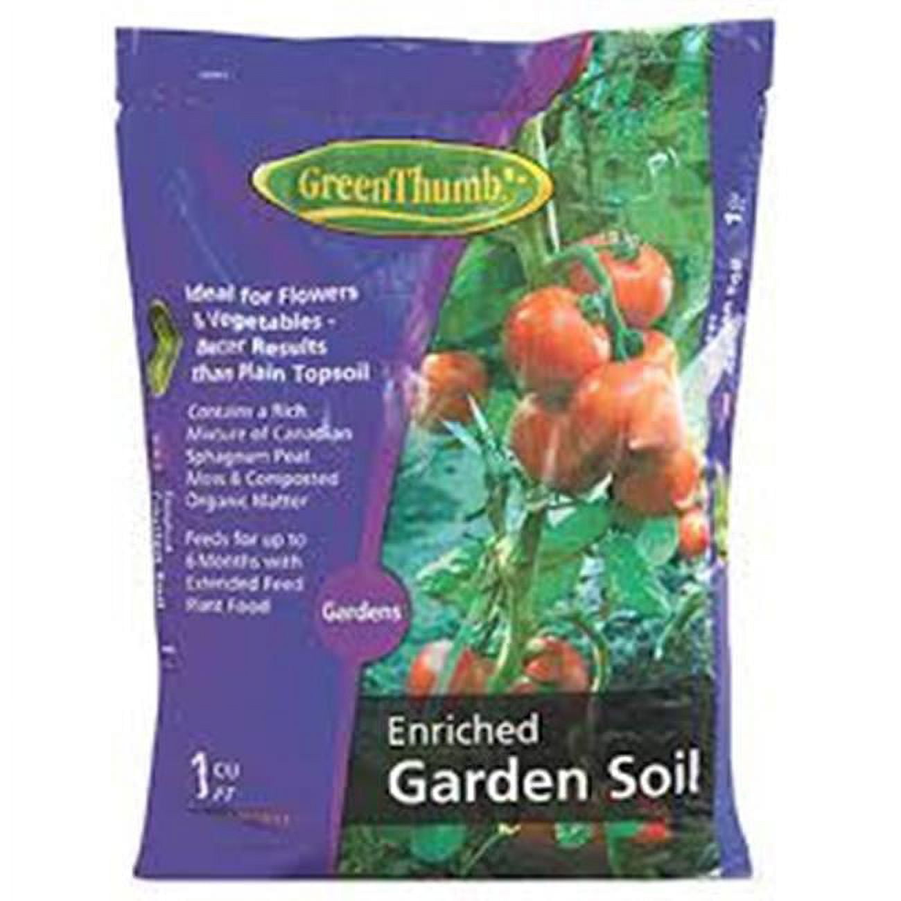 Green Thumb 70551871 Enriched Garden Soil, 1-Cu. Ft. - Quantity 60 ...