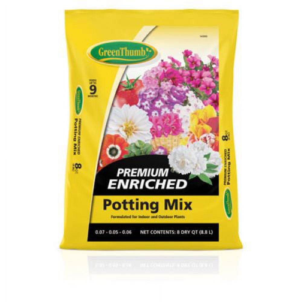 Green Thumb 72478871 8 Quart Bag Of Premium Potting Soil Mix - Quantity ...