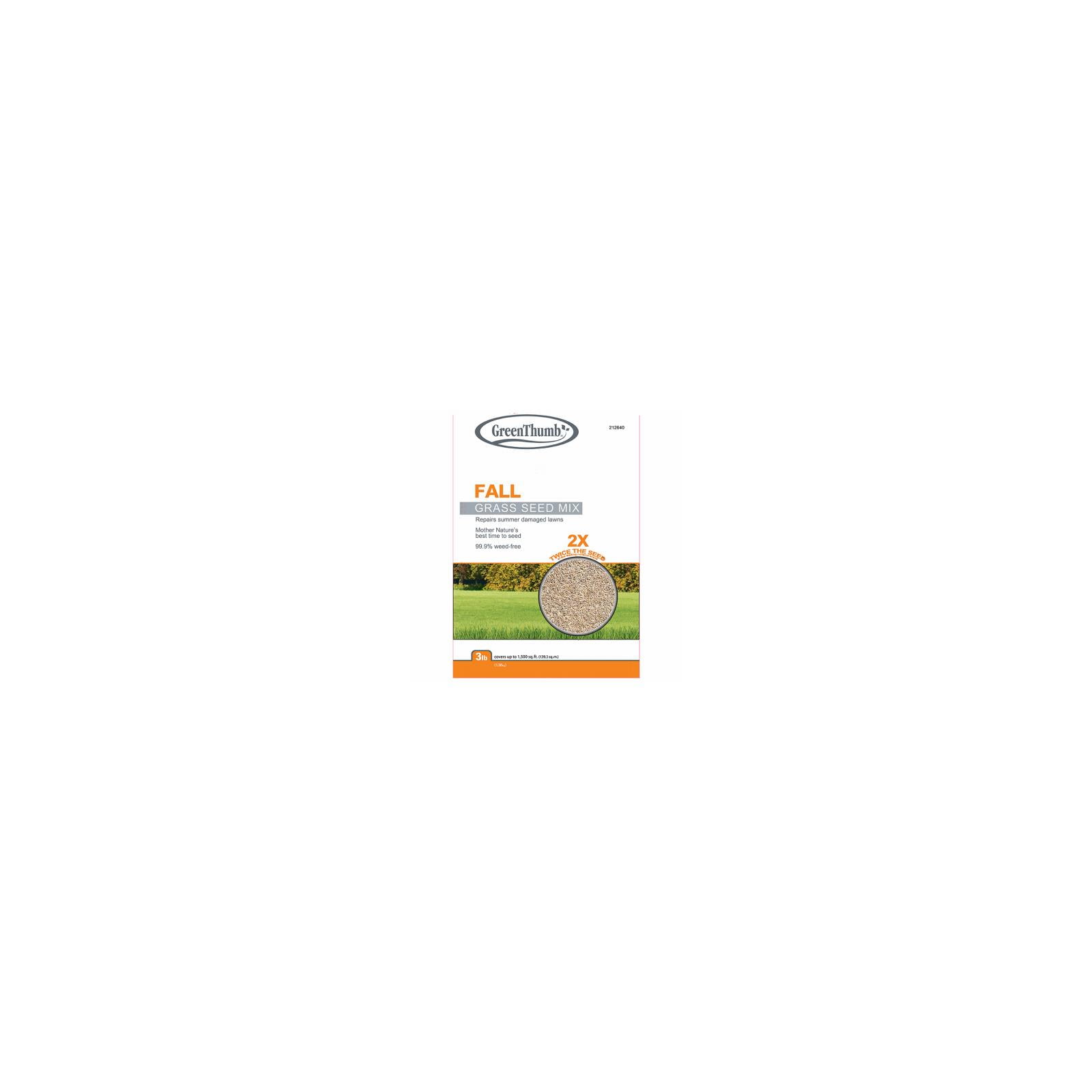 Green Thumb GTFALL3 Fall Grass Seed, 3 Lbs., Covers 750 Sq. Ft ...