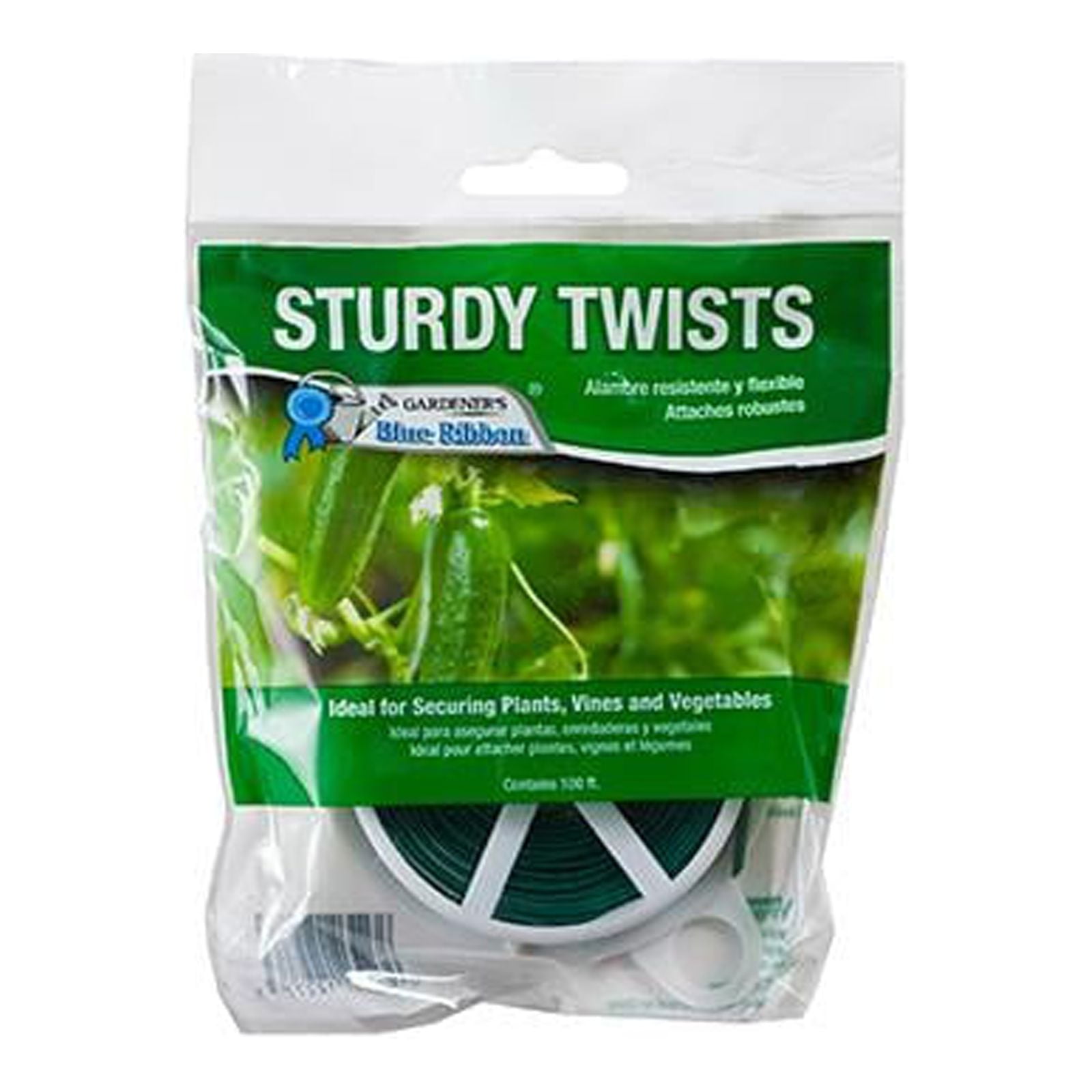 Green Thumb T001GT Sturdy Twists Plant Wire, Plastic-Coated, 100-Ft ...