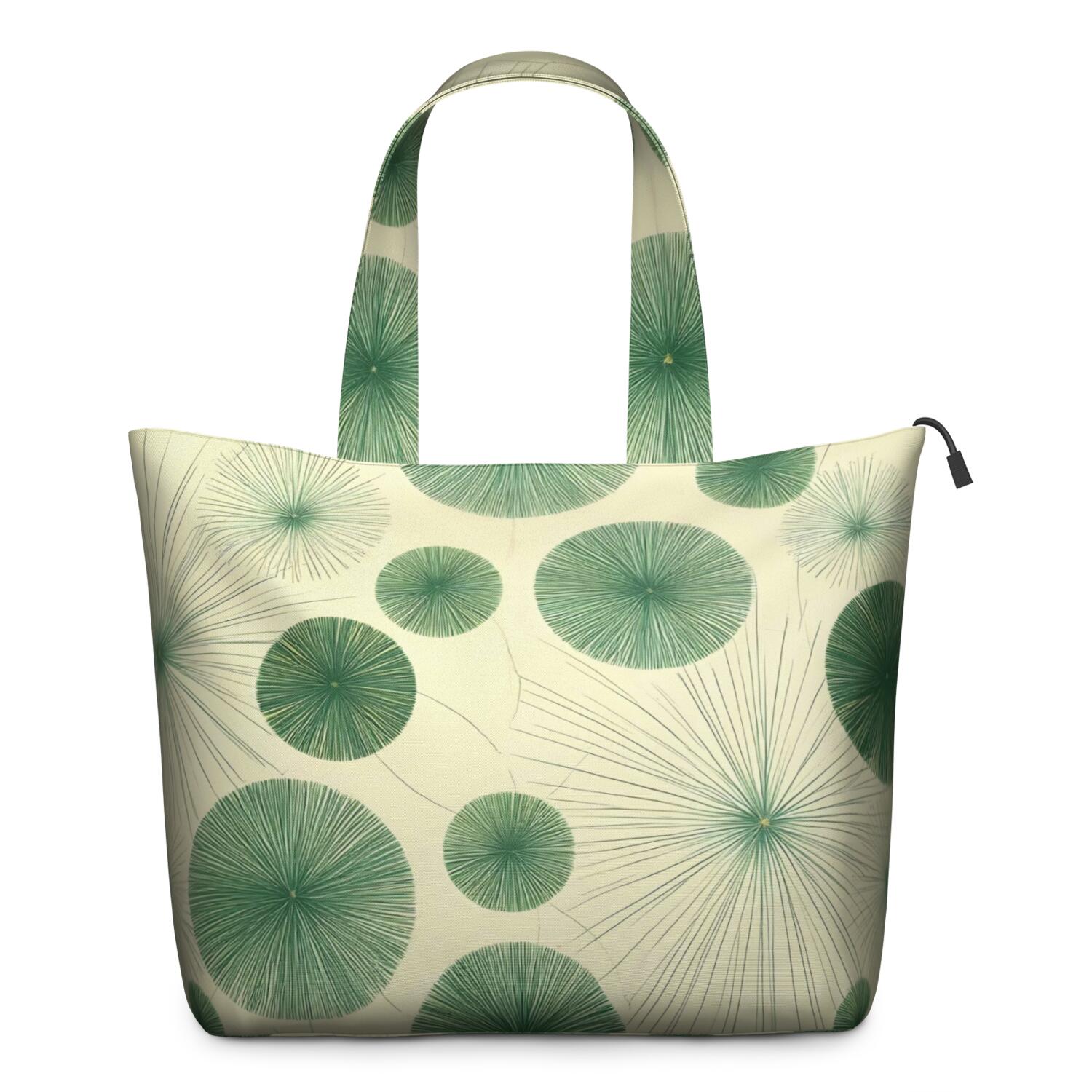 Green Tie Dye Fan Pattern Travel Tote Bags for Women Carry On,Large ...