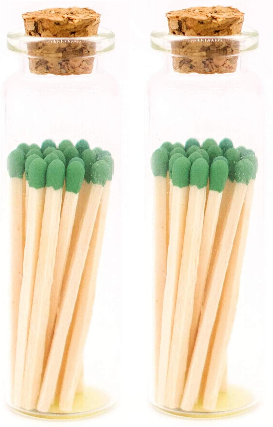 Green Tip Decorative Matches, 40 Small Premium Wooden Matches | Artisan ...