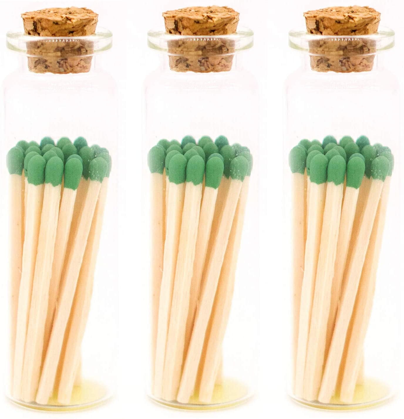 Green Tip Decorative Matches, 60 Small Premium Wooden Matches | Artisan ...