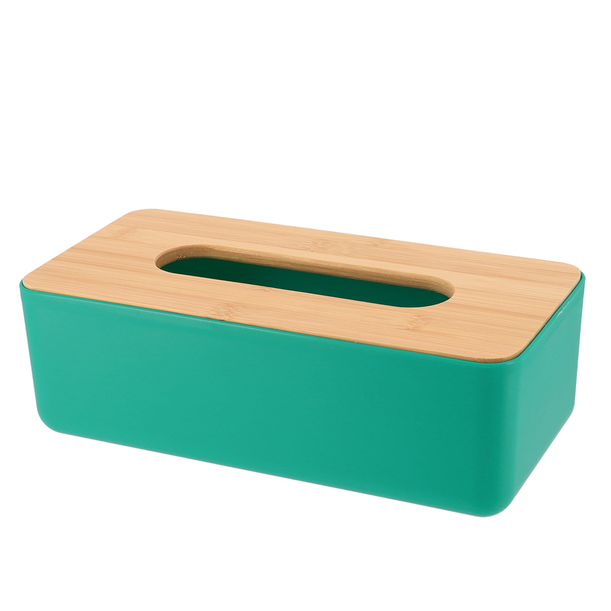 Green Tissue Box Cover Padang with Bamboo Top - Elegant Design for Home ...