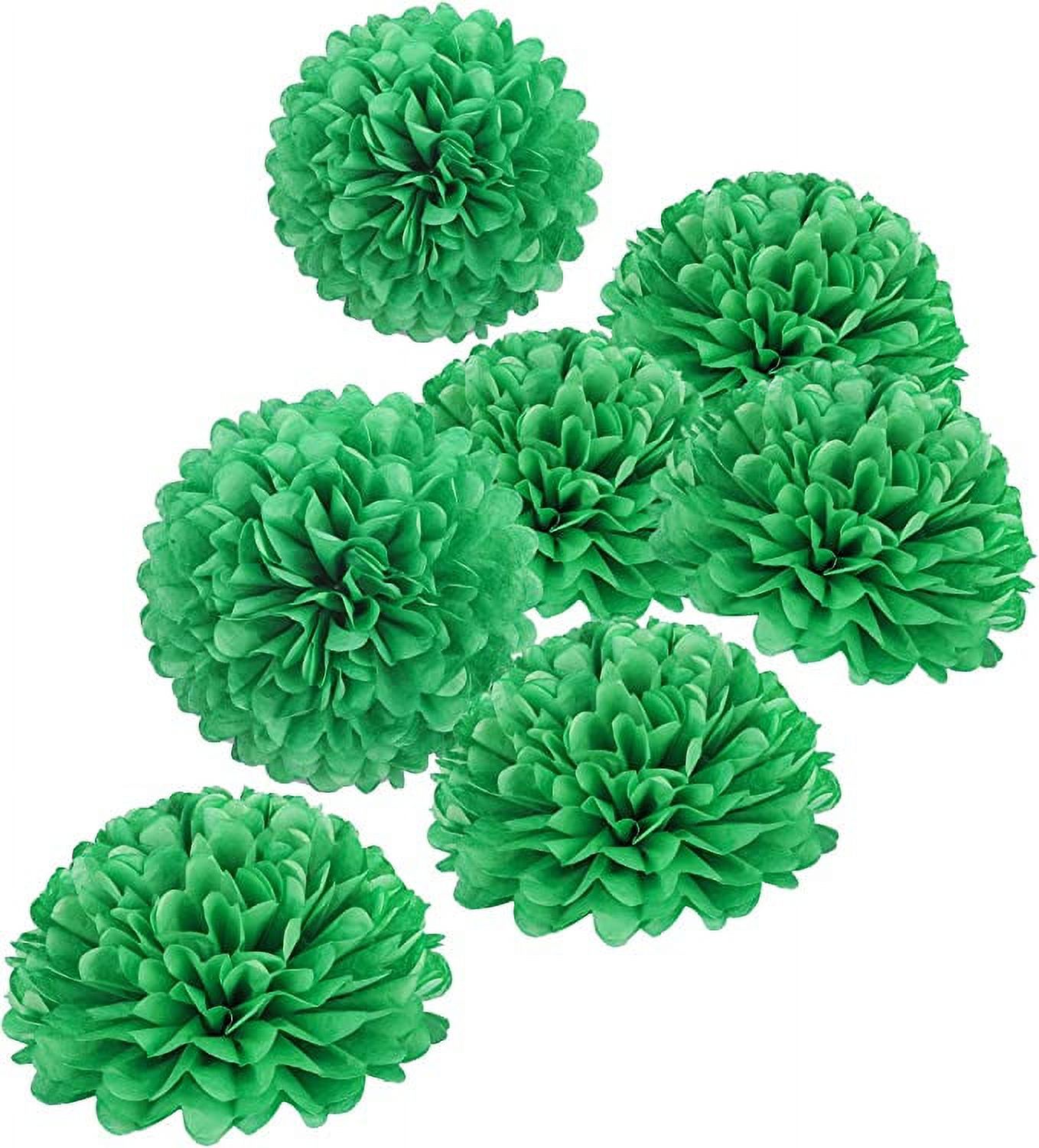 Green Tissue Pom Poms DIY Tissue Paper Flowers for Birthday Wedding ...