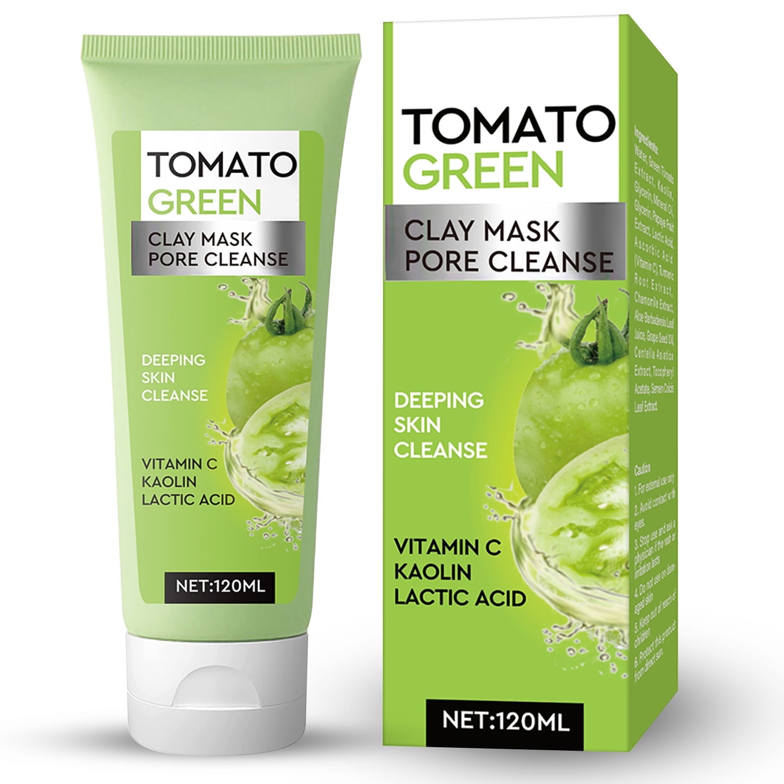 Shaboo Prints Green Tomato Clay Mask, Blackhead Remover, Pore Cleansing ...