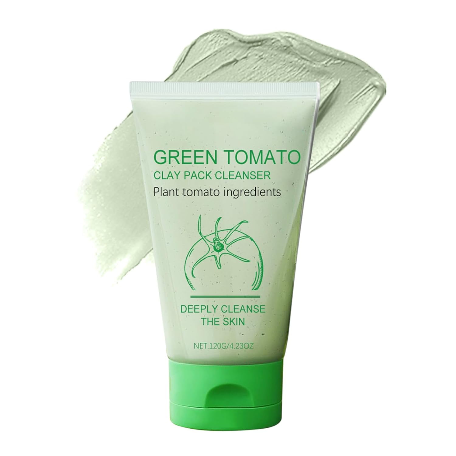 Green Tomato Clay Mask Pore Cleanser - Korean Green Tomato Clay Mask with 49% Green Tomato ...