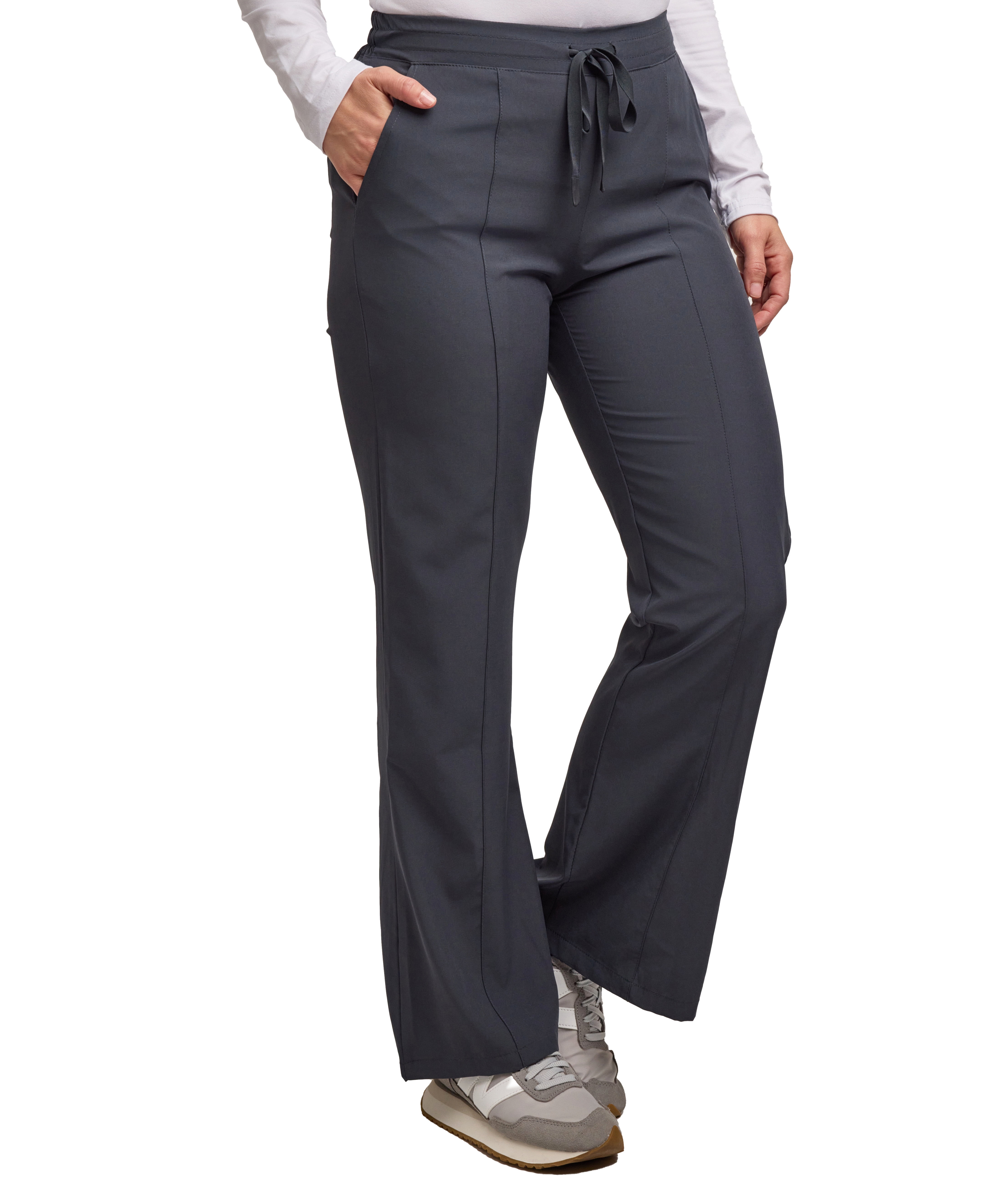 Green Town Scrubs for Women - Flare Leg Scrub Pant, 4 Pockets, Yoga ...