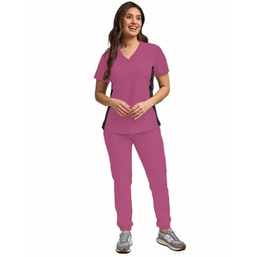 Monarch Uniforms Stretchy Scrubs Women's Jogger Scrub Set In Regular ...