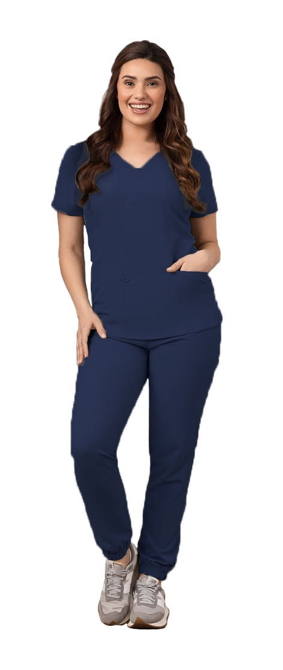 Green Town Scrubs for Women Scrub Set - Jogger Pant and V-Neck Top, 6 ...
